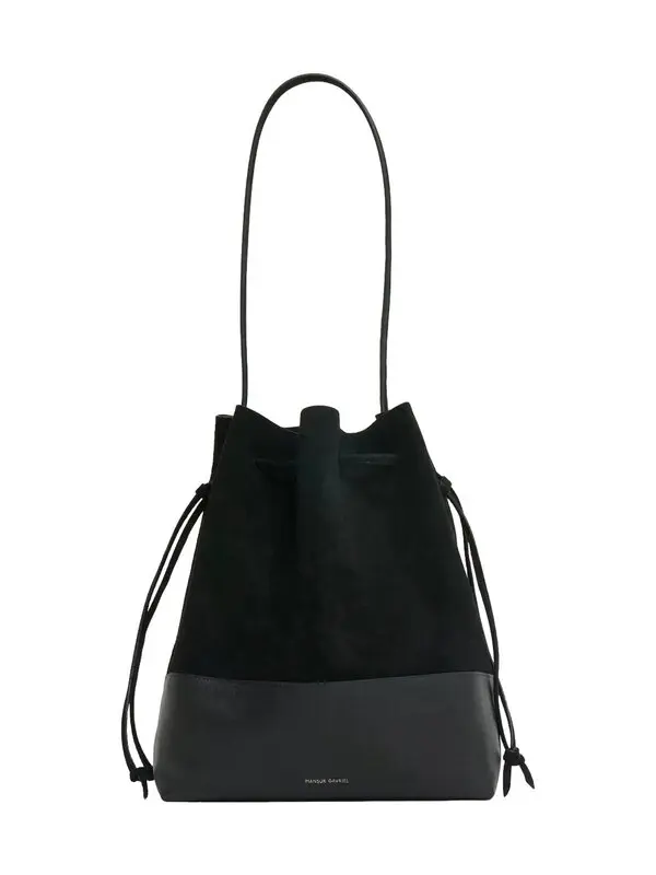 MANSUR GAVRIEL Cabas Drawstring Bucket Bag - Black
