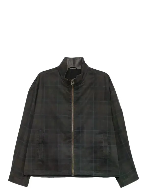 CROQUIS Plaid Zip Jacket - Grey