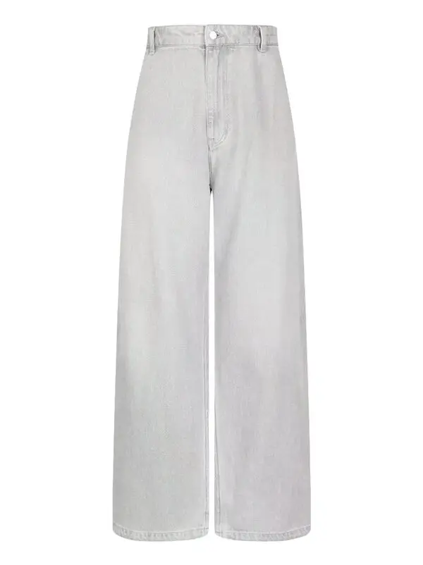 CROQUIS Cotton Wide-leg Jeans - Grey