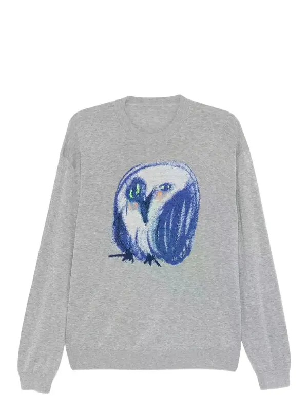 JNBY Bird-embroidered Top - Grey
