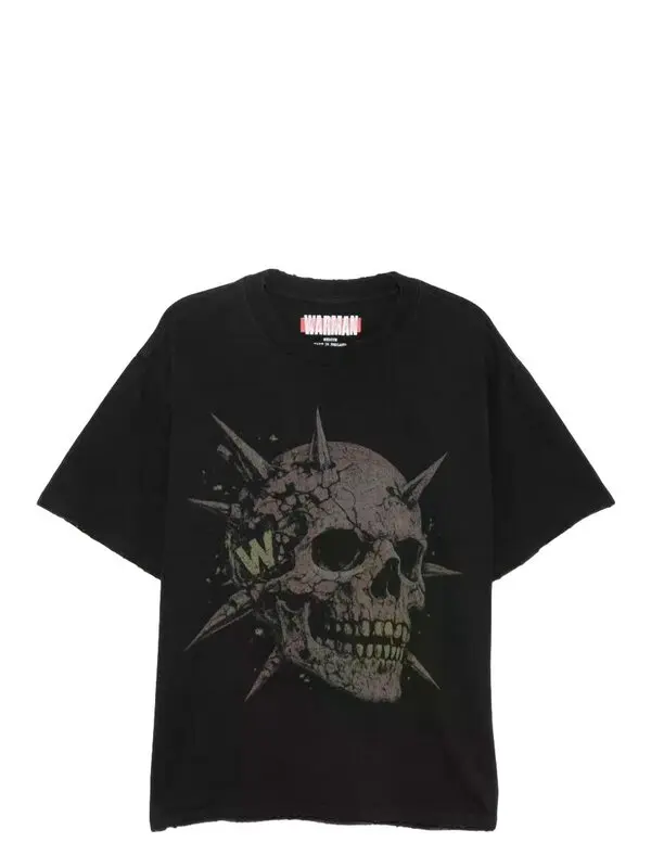 WARMAN Graphic-print T-shirt - Black