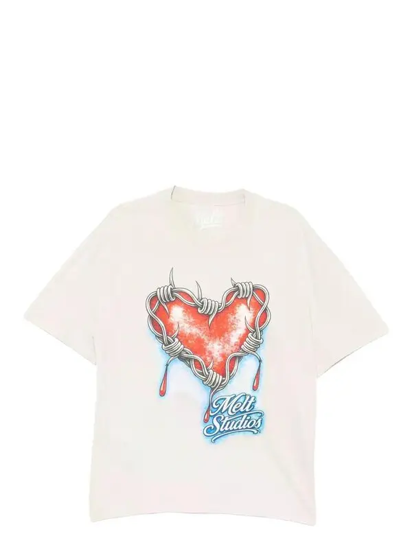 MELT Graphic-print T-shirt - Neutrals
