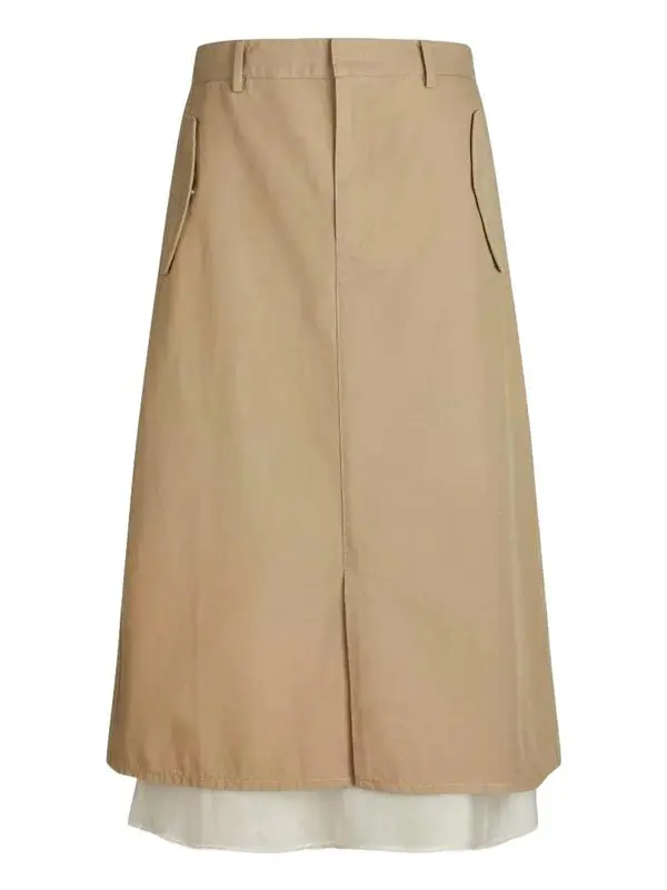 JNBY Layered Midi Skirt - Neutrals