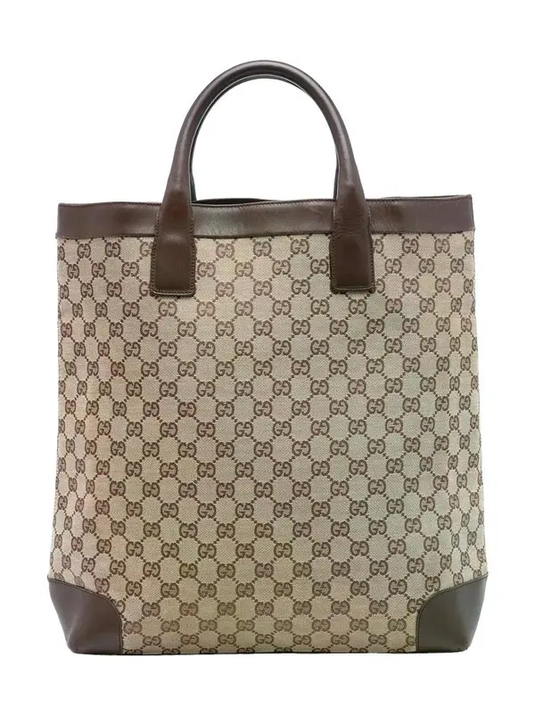 Gucci 2000-2015 Gg Canvas Tote Bag - Brown