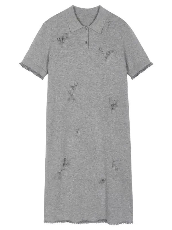 JNBY Arrow-embellished Mini Dress - Grey