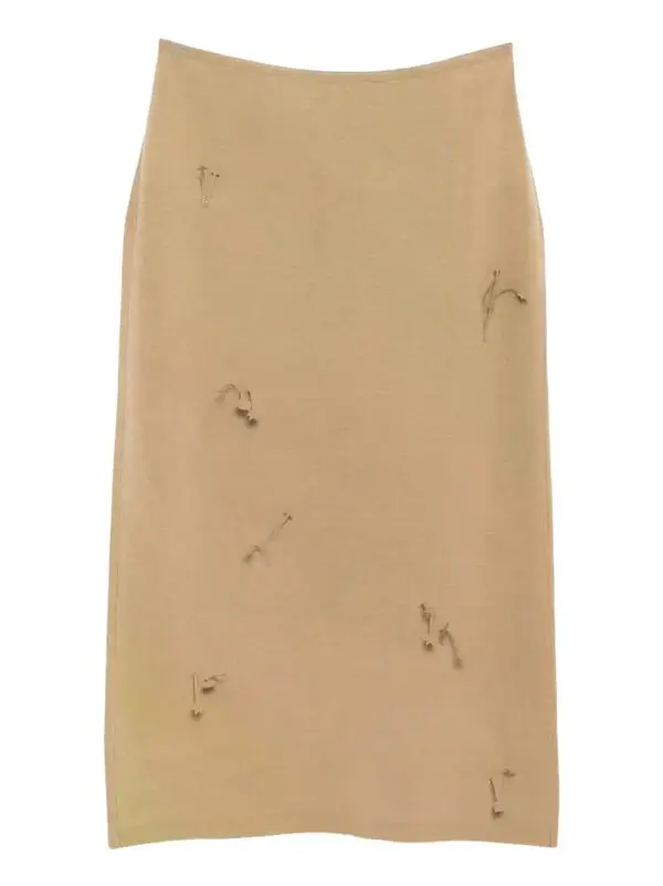 JNBY Appliqué Midi Skirt - Neutrals