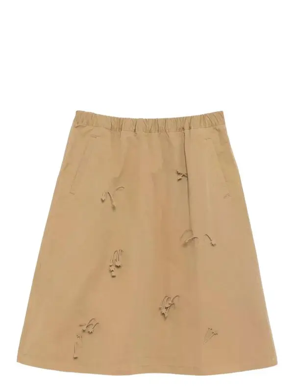 JNBY Appliqué Midi Skirt - Neutrals