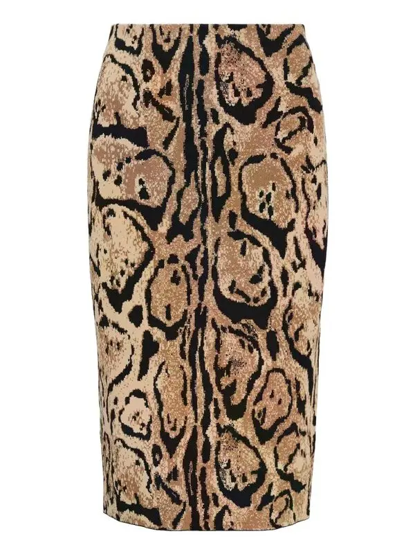 Stella McCartney Leopard-print Skirt - Neutrals