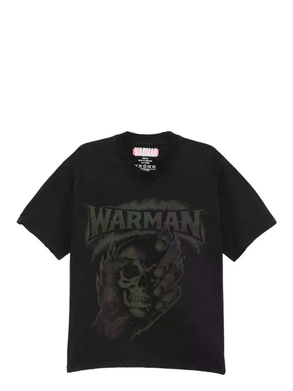 WARMAN Skull Graphic T-shirt - Black