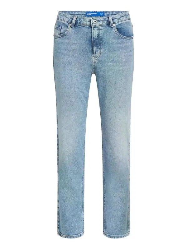 Karl Lagerfeld Logo-patch Jeans - Blue