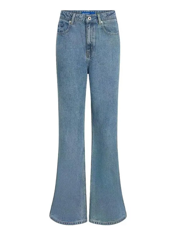 Karl Lagerfeld Logo-patch Jeans - Blue