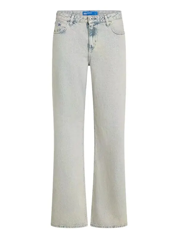 Karl Lagerfeld Slit-hem Jeans - Neutrals