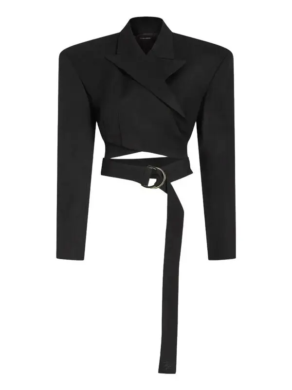 Karl Lagerfeld Wrap Jacket - Black