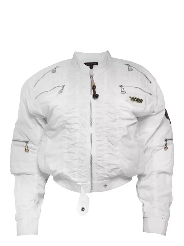 LOUIS VUITTON 2020 Biker Zip Jacket - White