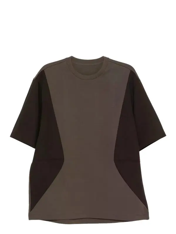 CROQUIS Colour-block T-shirt - Brown