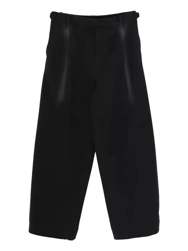CROQUIS Loose Tapered Pants - Black