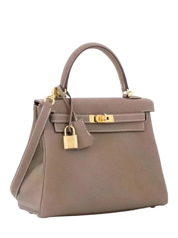 Hermès Kelly Handbag Togo 25 - Grey