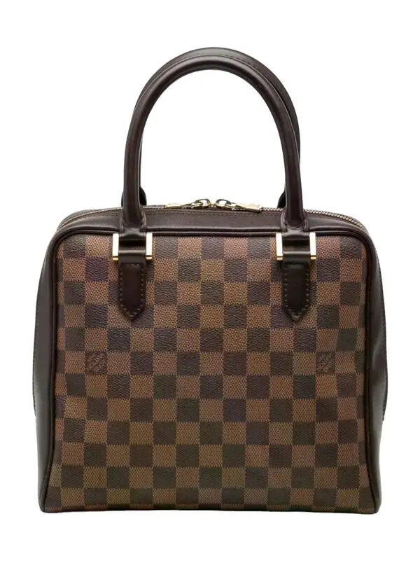 LOUIS VUITTON 1999 Damier Ebene Brera Handbag - Brown