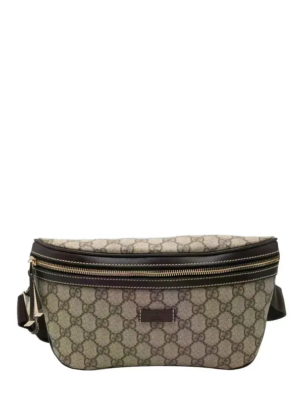 Gucci Gg Supreme Belt Bag - Brown