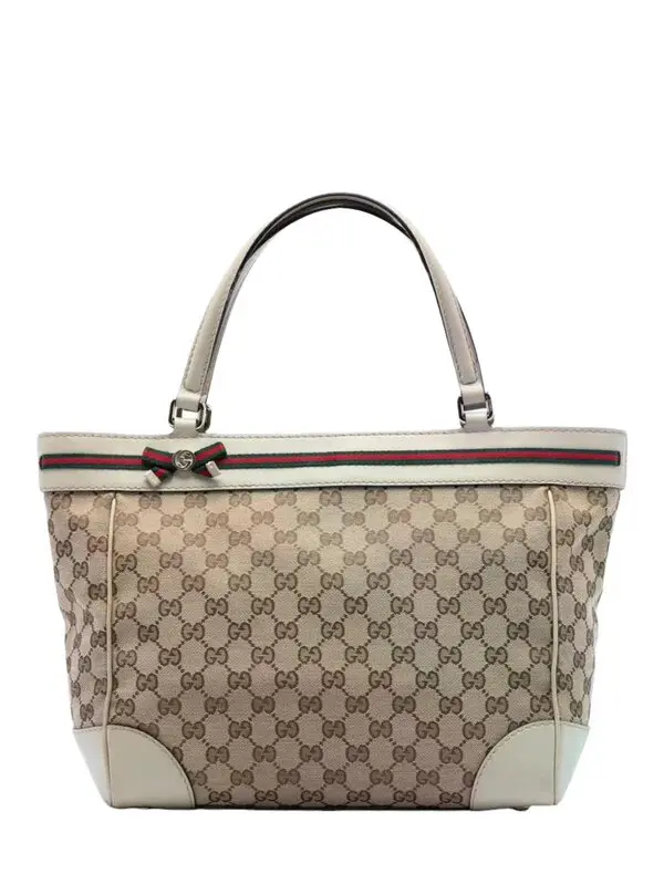 Gucci Gg Canvas Mayfair Tote Bag - Brown