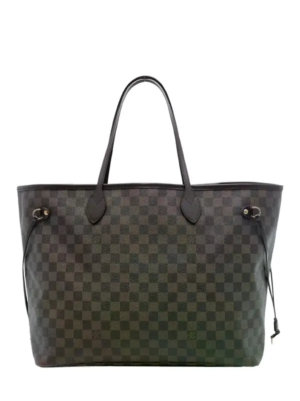 LOUIS VUITTON 2008 Damier Ebene Neverfull Gm Tote Bag - Brown
