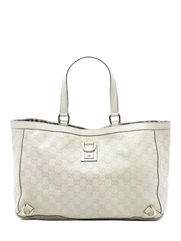 Gucci Ssima Abbey D-ring Tote Bag - White