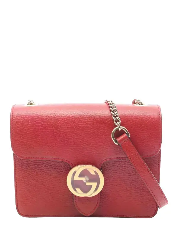 Gucci Interlocking G Crossbody Bag - Red