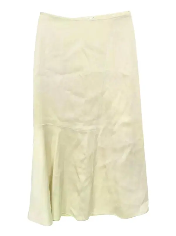 JIL SANDER 2010s Paneled Midi Skirt - Neutrals