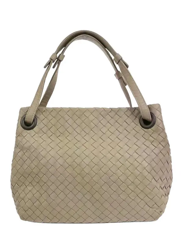 Bottega Veneta 1990-2000s Intrecciato Shoulder Bag - Neutrals