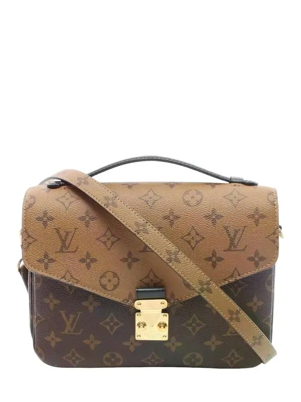 LOUIS VUITTON 2021-2026 Monogram Reverse Pochette Metis Satchel - Brown