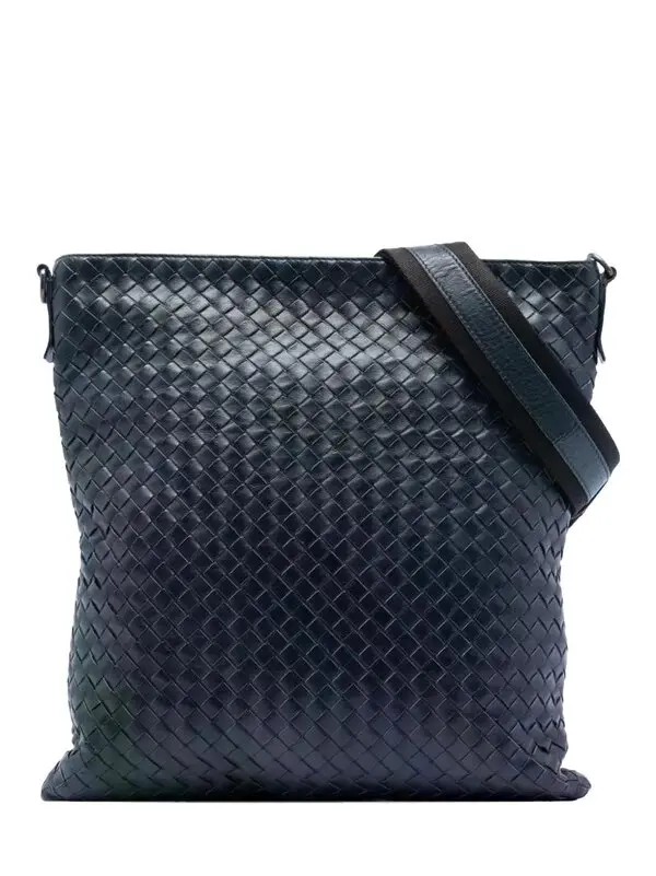 Bottega Veneta Nappa Intrecciato Vn Crossbody Bag - Blue