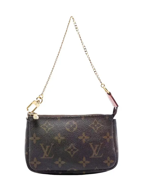 LOUIS VUITTON 2018 Monogram Mini Pochette Accessoires - Brown