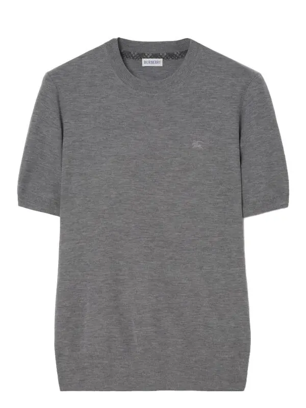 Burberry Cashmere Top - Mid Grey Melange