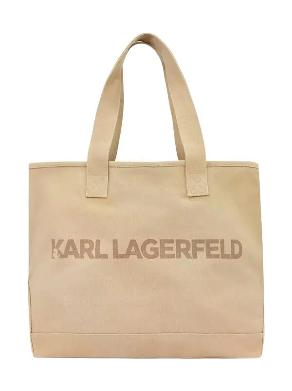 Karl Lagerfeld Large K/essential Logo Tote - Neutrals