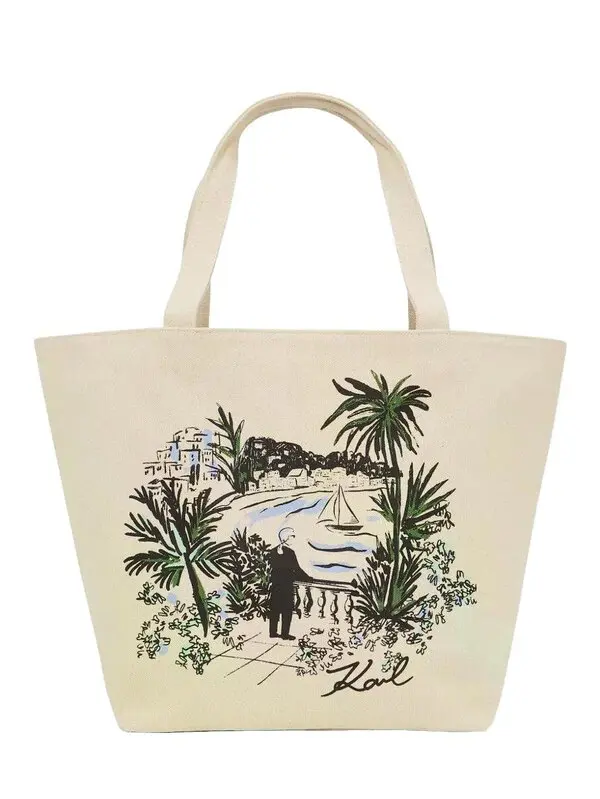 Karl Lagerfeld K/essential Reversible Tote Bag - Neutrals