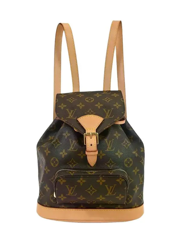 LOUIS VUITTON 2001 Mm Montsouris Monogram Canvas Backpack - Brown