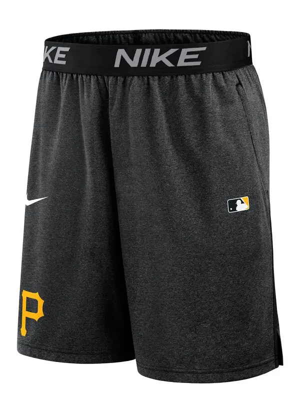 Nike Pittsburgh Pirates Authentic Collection Dri-fit Mlb Shorts - Black