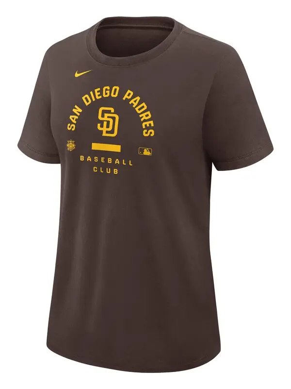 Nike San Diego Padres Authentic Collection Early Work Dri-fit Mlb T-shirt - Brown