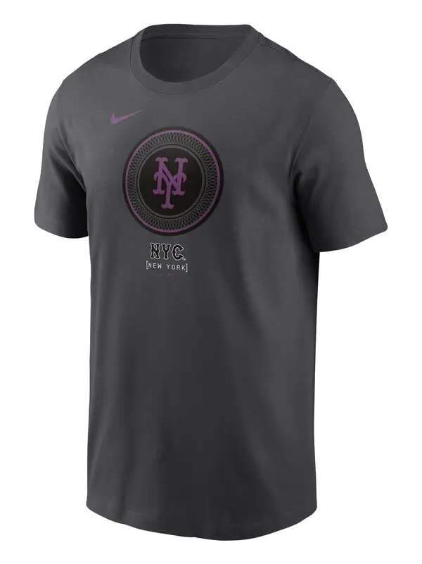 Nike New York Mets City Connect Wordmark Mlb T-shirt - Grey