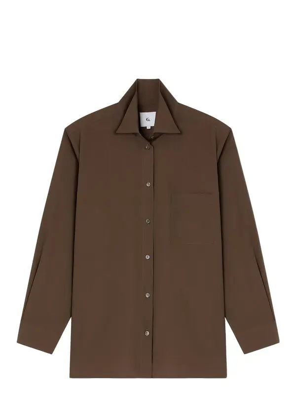 GWYN Flynn Button-down Shirt - Ash Brown