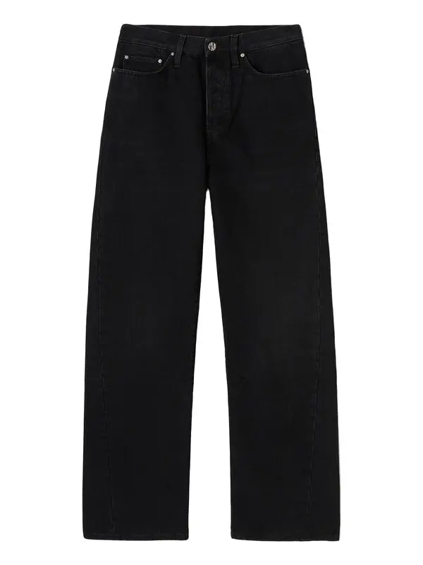 TOTEME La Doublej Twisted Seam Jeans - Faded Black