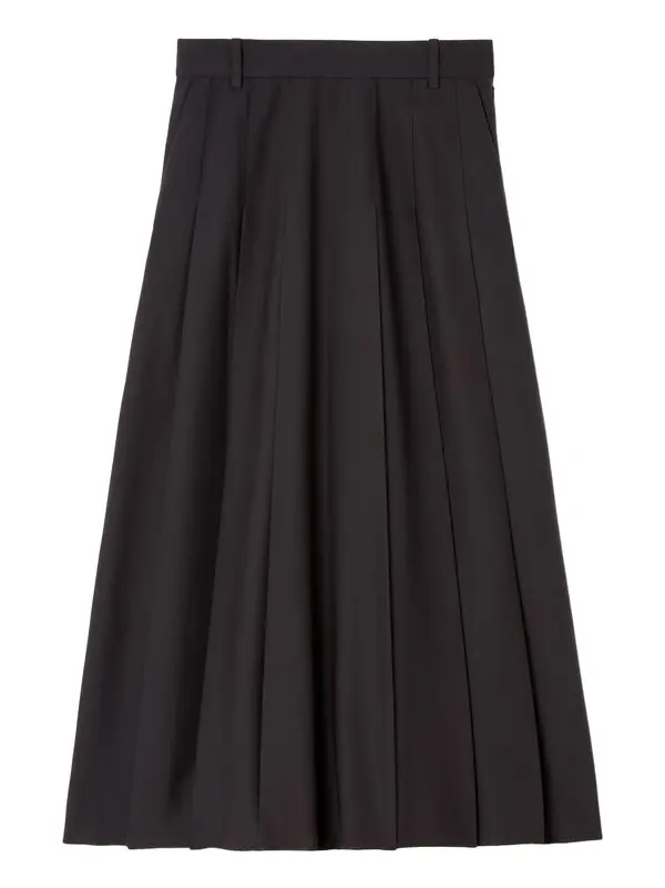 GWYN Pleated Skirt - Charcoal