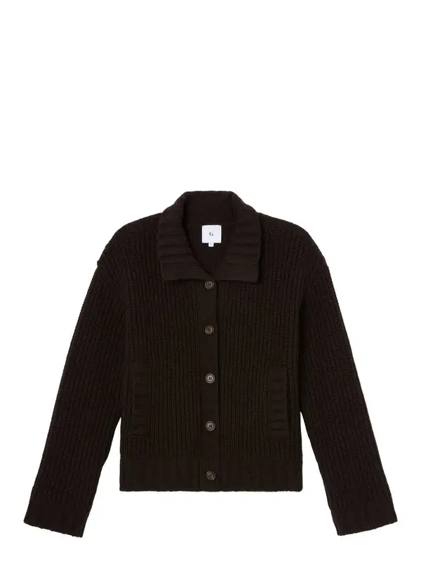 GWYN Drew Cardigan - Dark Brown