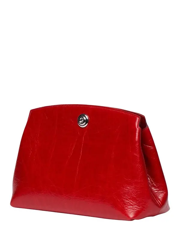 LIFFNER Pushlock Pouch - Red Silver Hardware