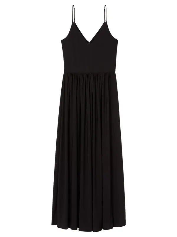 GWYN Elena Strappy Maxi Dress - Black
