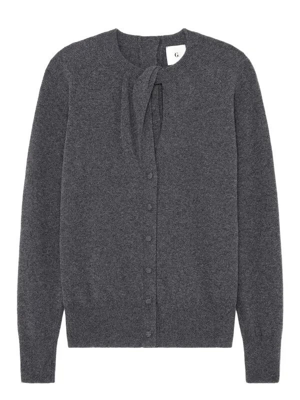 GWYN Detail Cardigan - Charcoal