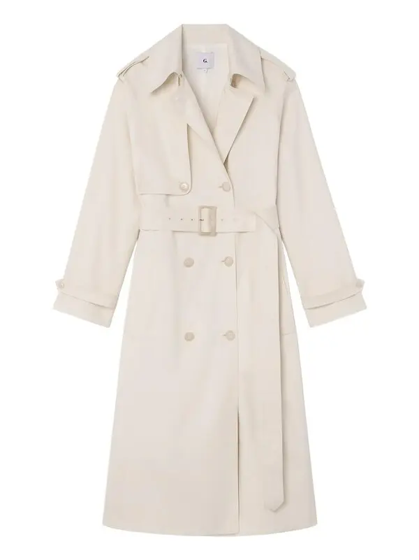 GWYN Diane Trench Coat - Vanilla