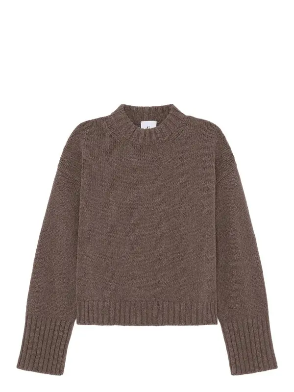 GWYN Relaxed Virgin Wool Crewneck Sweater - Doe