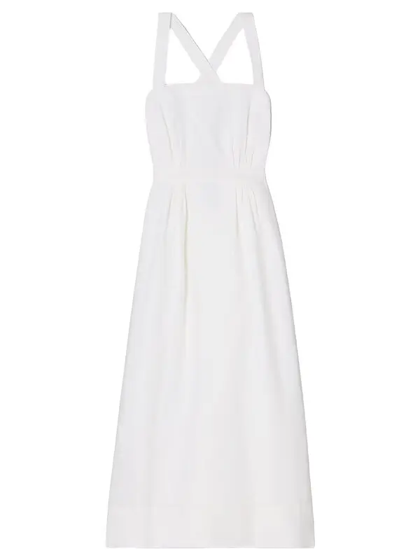 GWYN Camilla Linen Dress - White