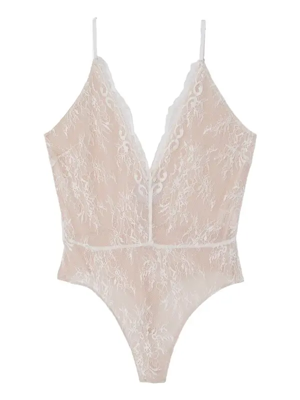 GWYN Adison Lace Bodysuit - Ivory